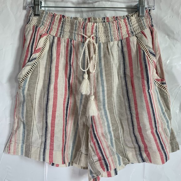 Shorts | Briggs Vertical Stripe High Rise Shorts Pockets | Poshmark